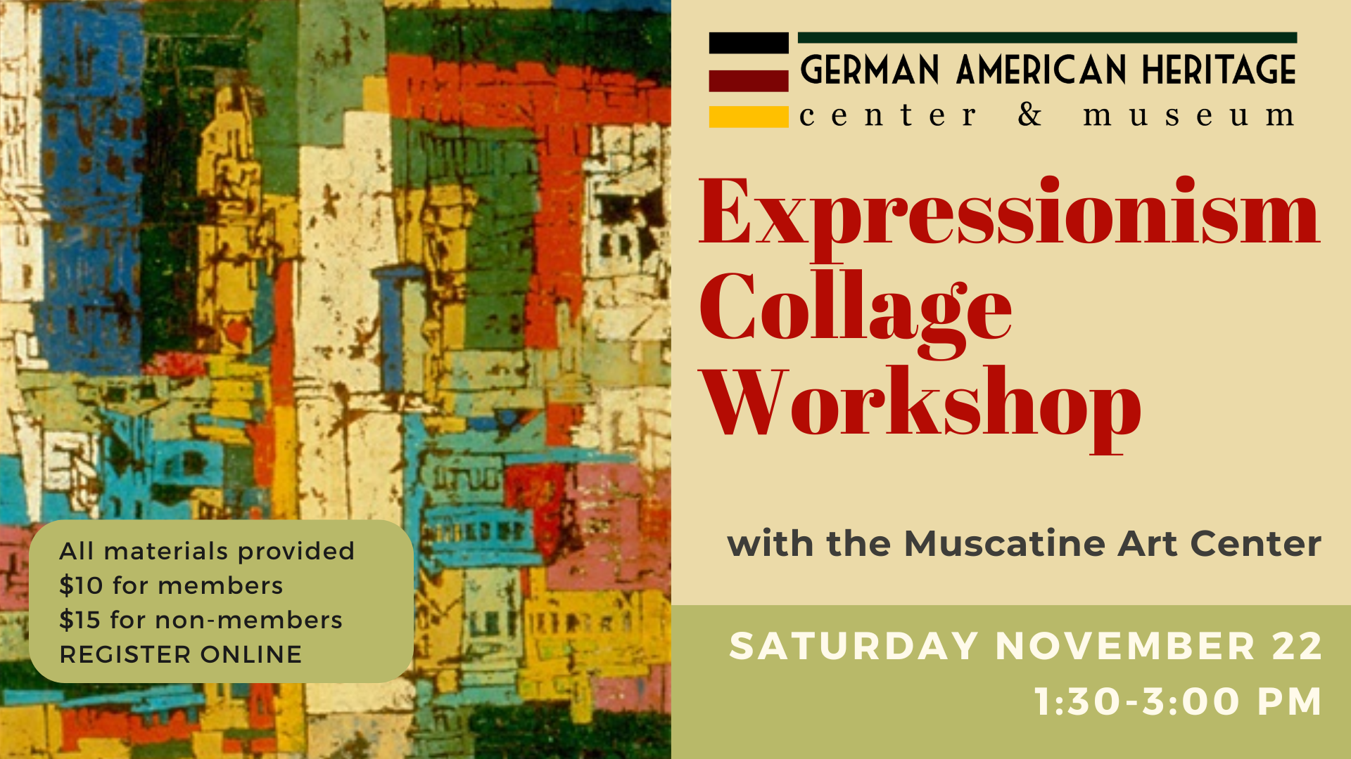 Expressionism Collage Workshop - German American Heritage Center