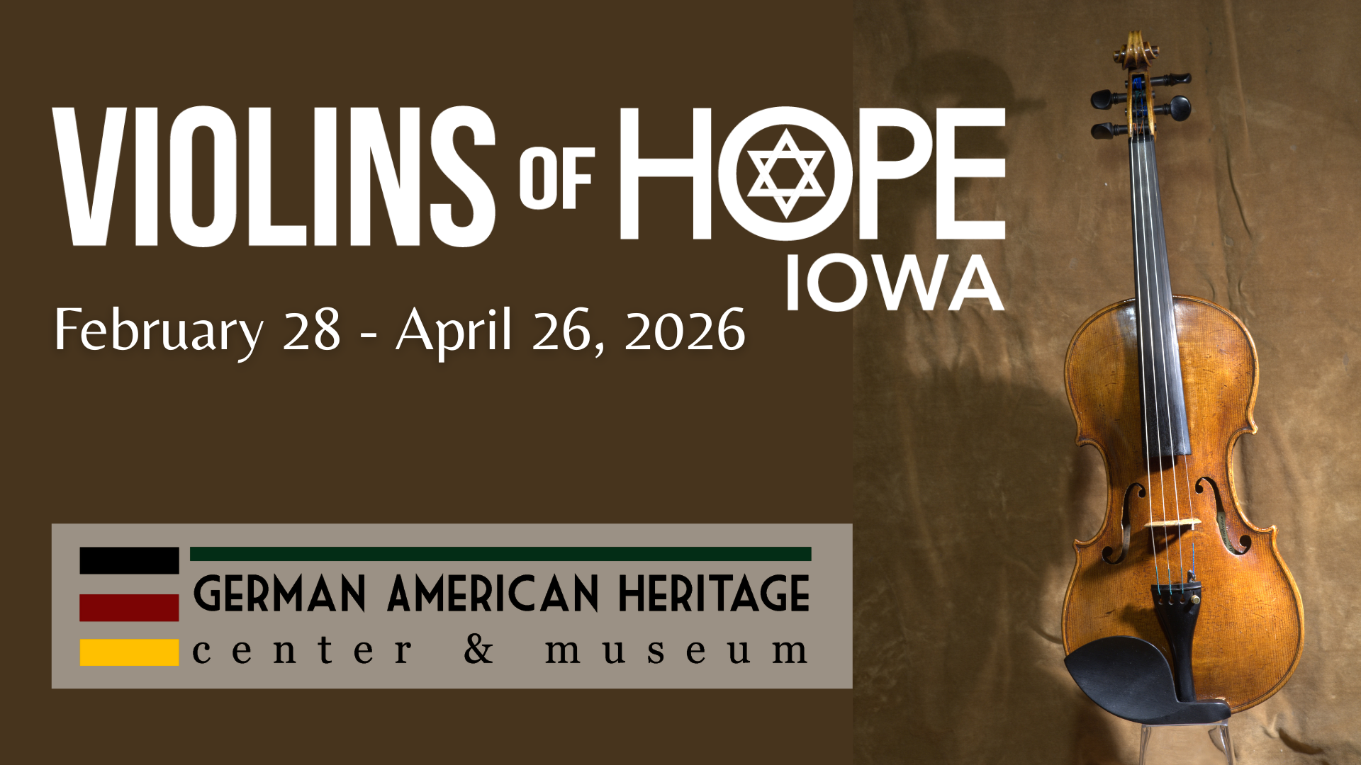 Violins of Hope Iowa - German American Heritage Center